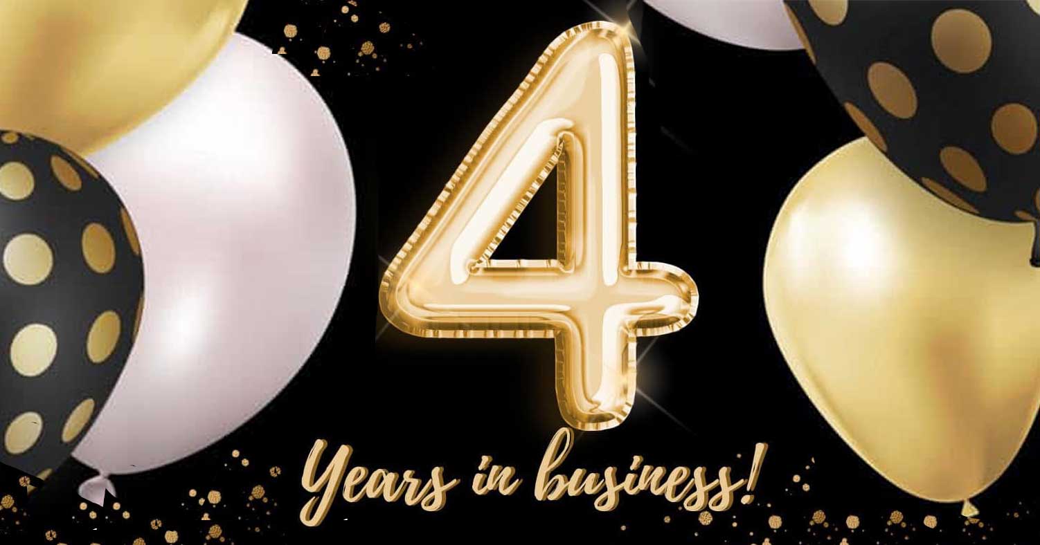 Celebrate 4 Years With Us - Great Specials Inside